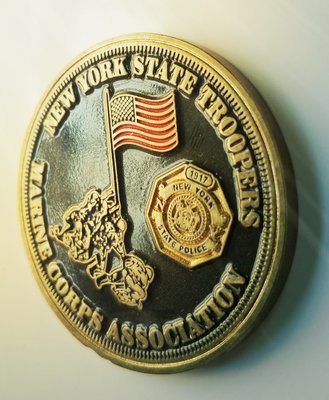 Professional Custom Military Challenge Coins With New York State Troopers Logo