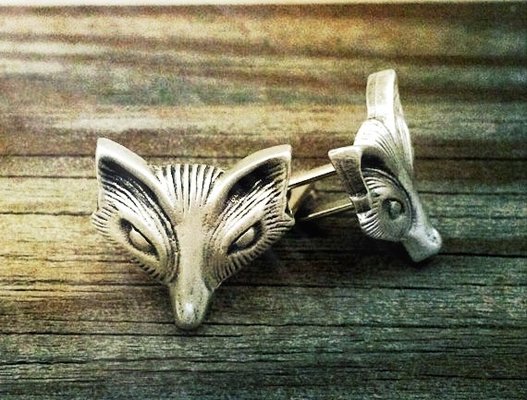 Irregular Shape Mens Engraved Cufflinks Vintage , Mens Wedding Cufflinks