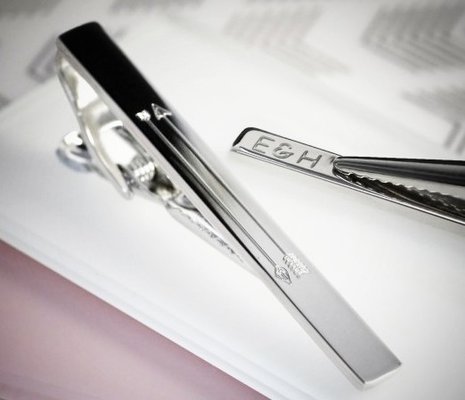 Modern Stainless Steel Tie Clip / Fashion Personalised Tie Bar For Promotional