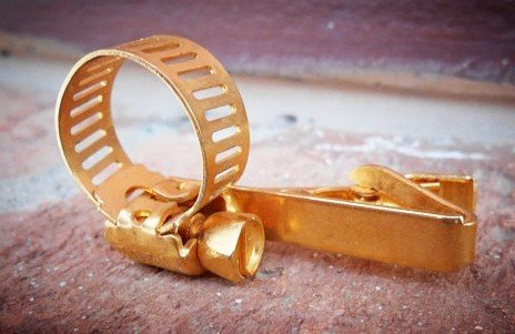 Personalized Metal Tie Clip With Color In Gold / Silvery Plating For Famliy Gift