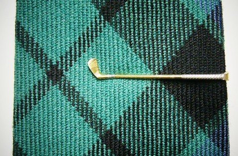 Personalized Metal Tie Clip With Color In Gold / Silvery Plating For Famliy Gift