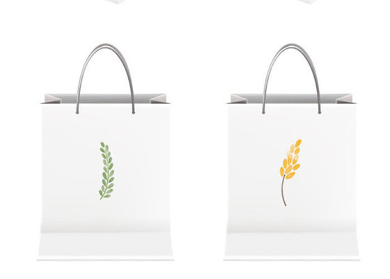 Fashion Folding Printed Reusable Paper Shopping Bags With Handles
