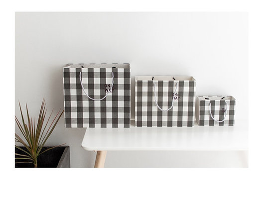 Luxury CYMK Retail Custom Printed Shopping Bags With Flexiloop Handle