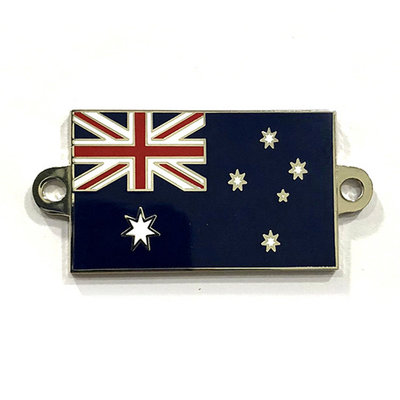 Custom Fashion National Flag Hard Enamel Lapel Pins Thickness 1.5mm - 1.8mm