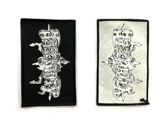 Eco - Friendly Cotton Custom Logo Embroidery Patches With Injection / Mold Pressing