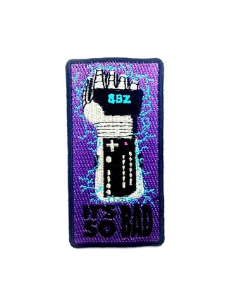Twil fabric Silk sword Fist Handmade Custom Fashion Embroidery Patch