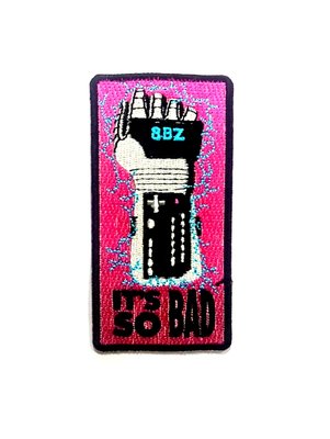 Twil fabric Silk sword Fist Handmade Custom Fashion Embroidery Patch