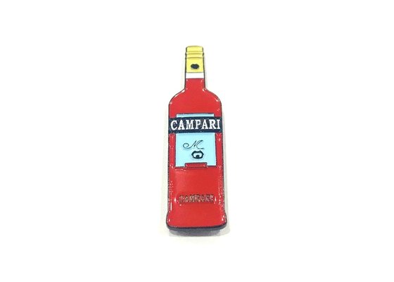 Bottle Shape Customized Metal Soft Enamel Laple Pin With Red Colour