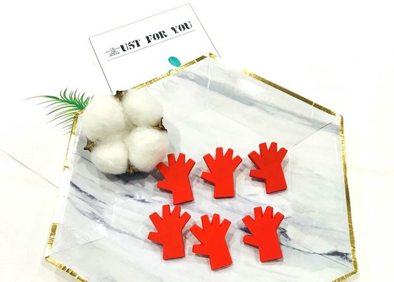 Professional  Hand Shaped Soft PVC Products PVC Lapel Pin And Badge