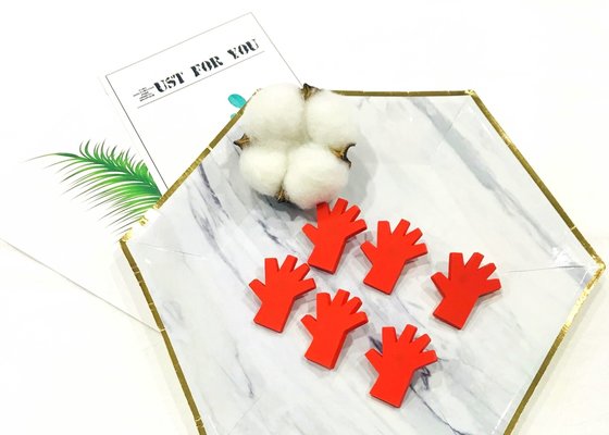 Professional  Hand Shaped Soft PVC Products PVC Lapel Pin And Badge