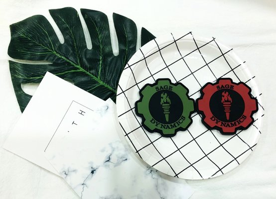 Red And Green Custom Irregular Shape Torch  Soft PVC Products