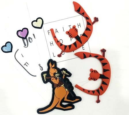 Custom Wallaby And Tiger Soft PVC Patch Custom Fridge Magnets With Cartoon Style