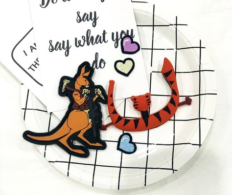 Custom Wallaby And Tiger Soft PVC Patch Custom Fridge Magnets With Cartoon Style