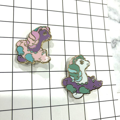 Sea Horse Hard Enamel Lapel Pins / Enamel Lapel Pins Custom Two Colors