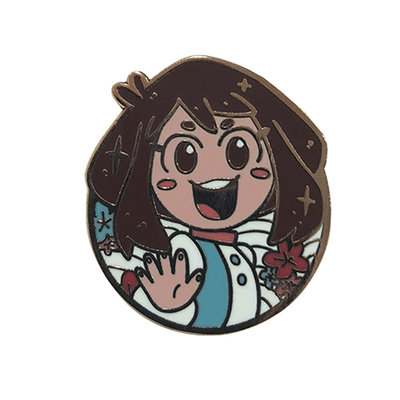 Cartoon Theme Hard Enamel Badges / Die Struck Lapel Pins Customized Golden Plating