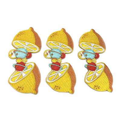 Fashion Design Custom Embroidered Patches / Heat Press Embroidered Patches