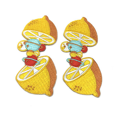 Fashion Design Custom Embroidered Patches / Heat Press Embroidered Patches
