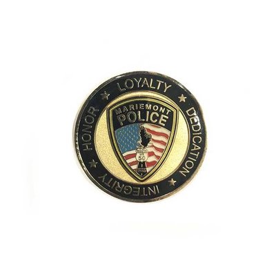 Double Sided Navy Challenge Coins Customized Alloy Gold Plating Company Logo Soft