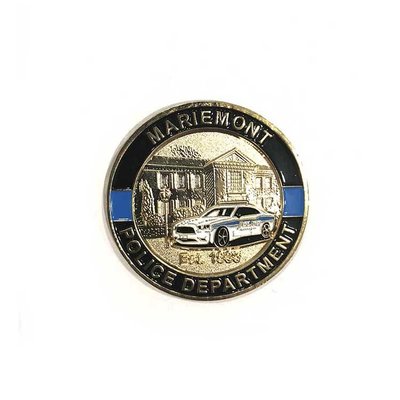 Double Sided Navy Challenge Coins Customized Alloy Gold Plating Company Logo Soft