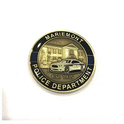 Double Sided Navy Challenge Coins Customized Alloy Gold Plating Company Logo Soft