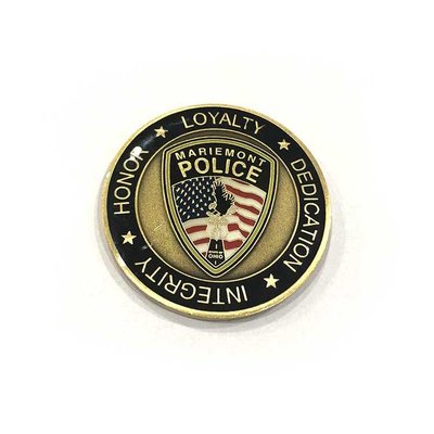 Double Sided Navy Challenge Coins Customized Alloy Gold Plating Company Logo Soft