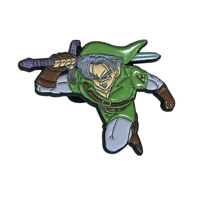 Durable Custom Soft Enamel Lapel Pins With Black Nickel Plating , Cartoon Character Style