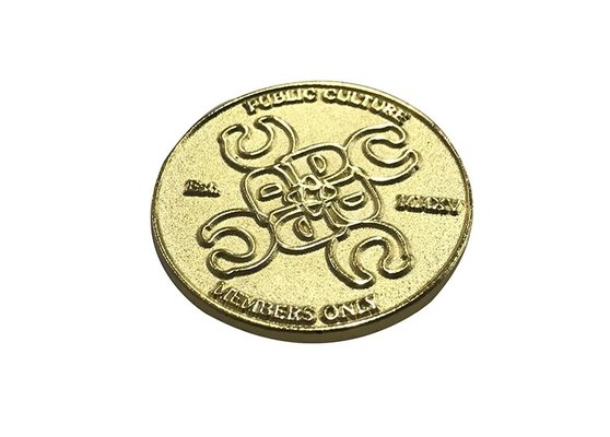 Custom No Enamel Lapel Decorative Pins With Gold Plating , Round Shape