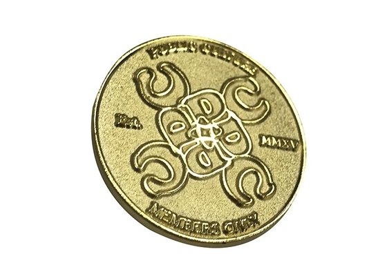 Custom No Enamel Lapel Decorative Pins With Gold Plating , Round Shape