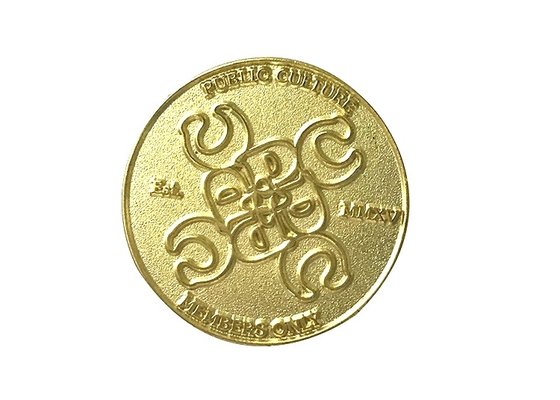 Custom No Enamel Lapel Decorative Pins With Gold Plating , Round Shape