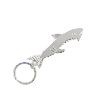 Metal Personalised Bottle Opener Keyring / Keychains Custom Logo And Shape