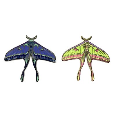 Modern Variation Cicadas Hard Enamel Lapel Pins Nickel And Gloden Plating
