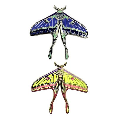 Modern Variation Cicadas Hard Enamel Lapel Pins Nickel And Gloden Plating
