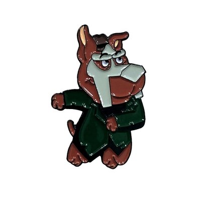 Promotion Custom Dog Soft Enamel Badges , Cute Enamel Pins With Black Metal