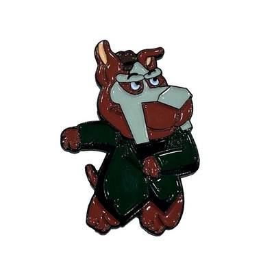Promotion Custom Dog Soft Enamel Badges , Cute Enamel Pins With Black Metal
