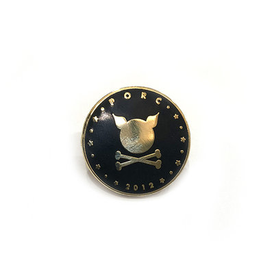 Custom Golden Plating Hard Enamel Lapel Pins Of Combination Cat Enamel Pin Badge