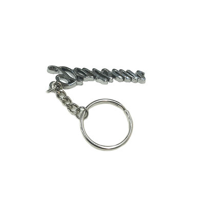 Fashion Metal Trolley Coin Keyring With Different Styles , Custom Shield Shape