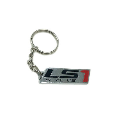 Smile Pattern Fashion Custom Metal Keychain , Trolley Coin Keychain Black Color