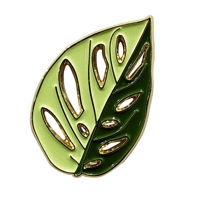 Custom Leaf High Quality Golden Plating Soft Enamel Lapel Pin Badges With Different Colours