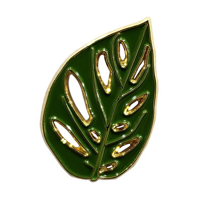 Custom Leaf High Quality Golden Plating Soft Enamel Lapel Pin Badges With Different Colours