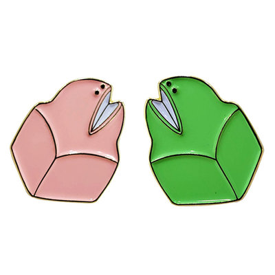 Frog Shaped Custom Soft Enamel Lapel Pins  With Different Colors