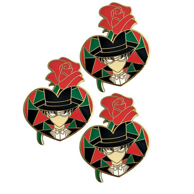 Red Rose Customed Lapel Enamel Pins , Hard Enamel Lapel Pins Badges Glad Plating