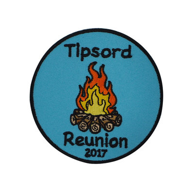 Cartoon Round Shape Custom Embroidered Patches Design Your Own Eco - Friendly