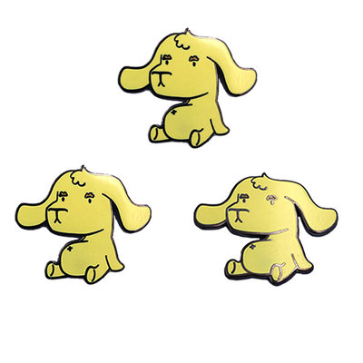 Cute Cartoon Animals Lapel Enamel Pins , Hard Enamel Lapel Pins Badges