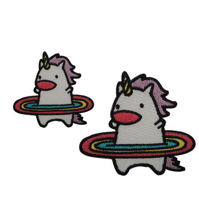 Cute Cartoon Animal Custom Made Embroidered Patches For Clothes Or Cap