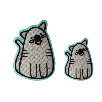 Cute Cartoon Animal Custom Made Embroidered Patches For Clothes Or Cap