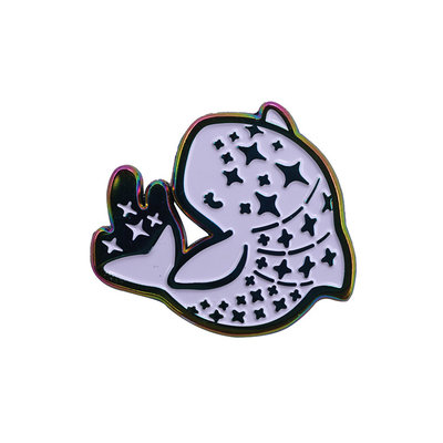 Custom Rainbow Plating Enamel Lapel Pin Badge Of Soft Enamel Color Lapel Pins