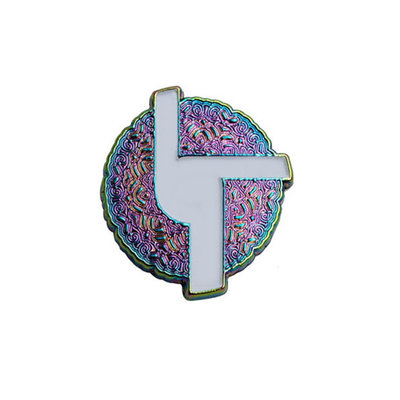 Rainbow Plating Metal Lapel Pins , Decorations Custom Made Pins And Badges