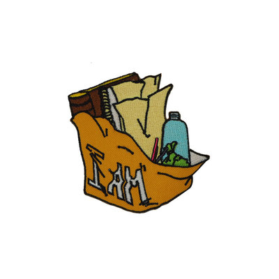Pattern Cloth Custom Embroidered Patches , Decoration Sew On Patches For Souvenir