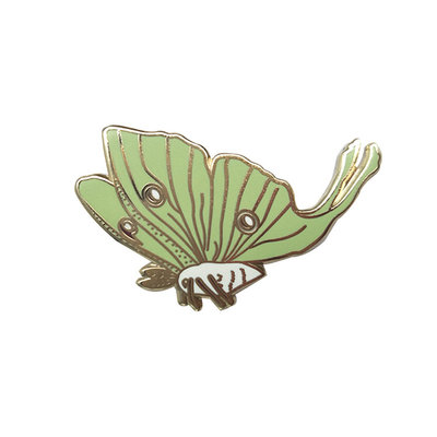 Decorations Hard Enamel Lapel Pins Badges Of Butterfly , Offset Digital Printed Logo