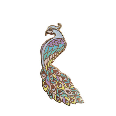 Customed Hard Enamel Lapel Pins Badges With Butterfly Clutches Accessory